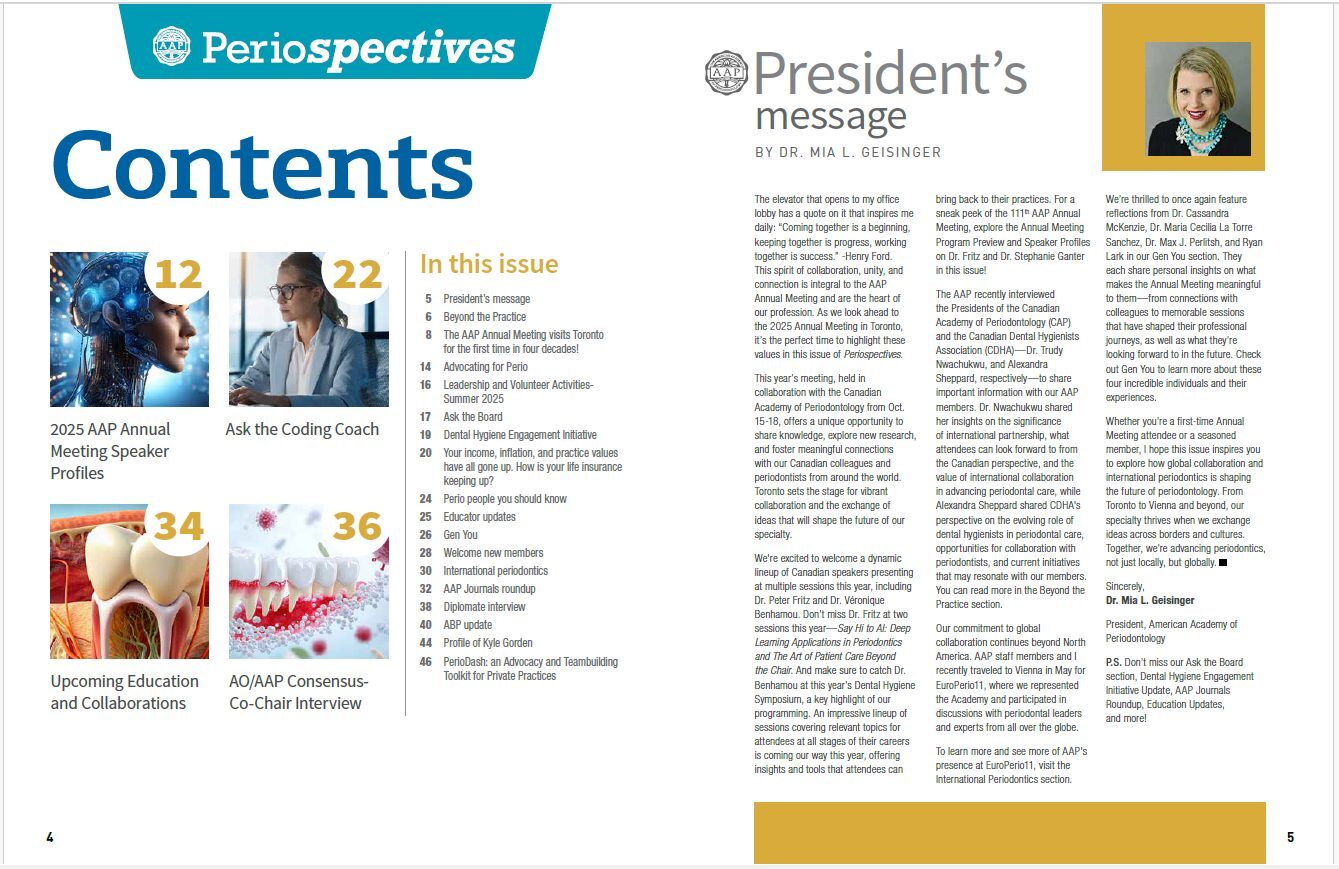 Periospectives Magazine - American Academy of Periodontology